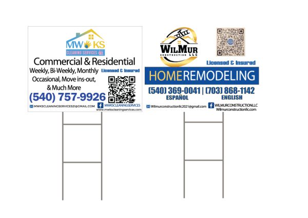 (25x) Single Faced Signs 24"x18" Affordable 4 Mil Coroplast Signs